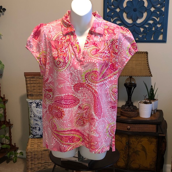 Caribbean Joe | Tops | Caribbean Joe Island Supply Co L Top | Poshmark
